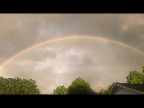 Double Rainbow forming in Spartanburg, SC 5/12/22