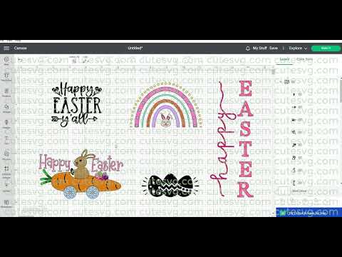 Happy Easter SVG, Bundle Cut files for Cricut