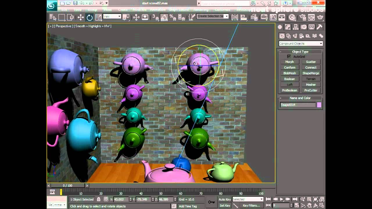 Learn  Autodesk 3ds Max - Chapter 7 - Using Angle Snap