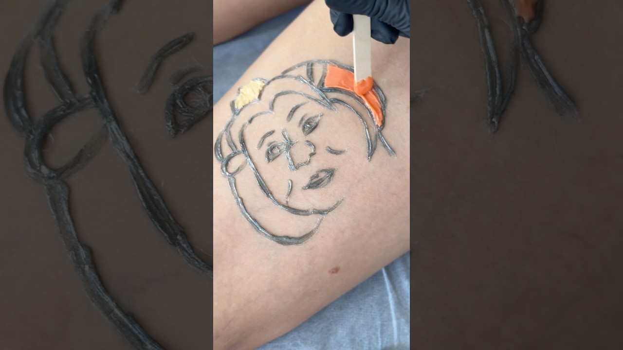 Creating art with wax #waxing