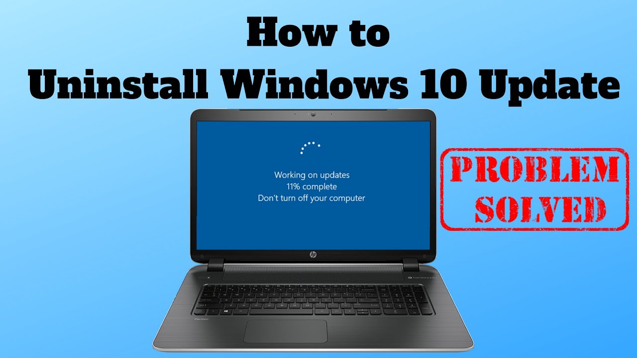 How to Uninstall Windows 10 Update