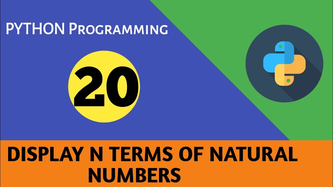 How to display N natural numbers using while loop || Python || codeLabZone
