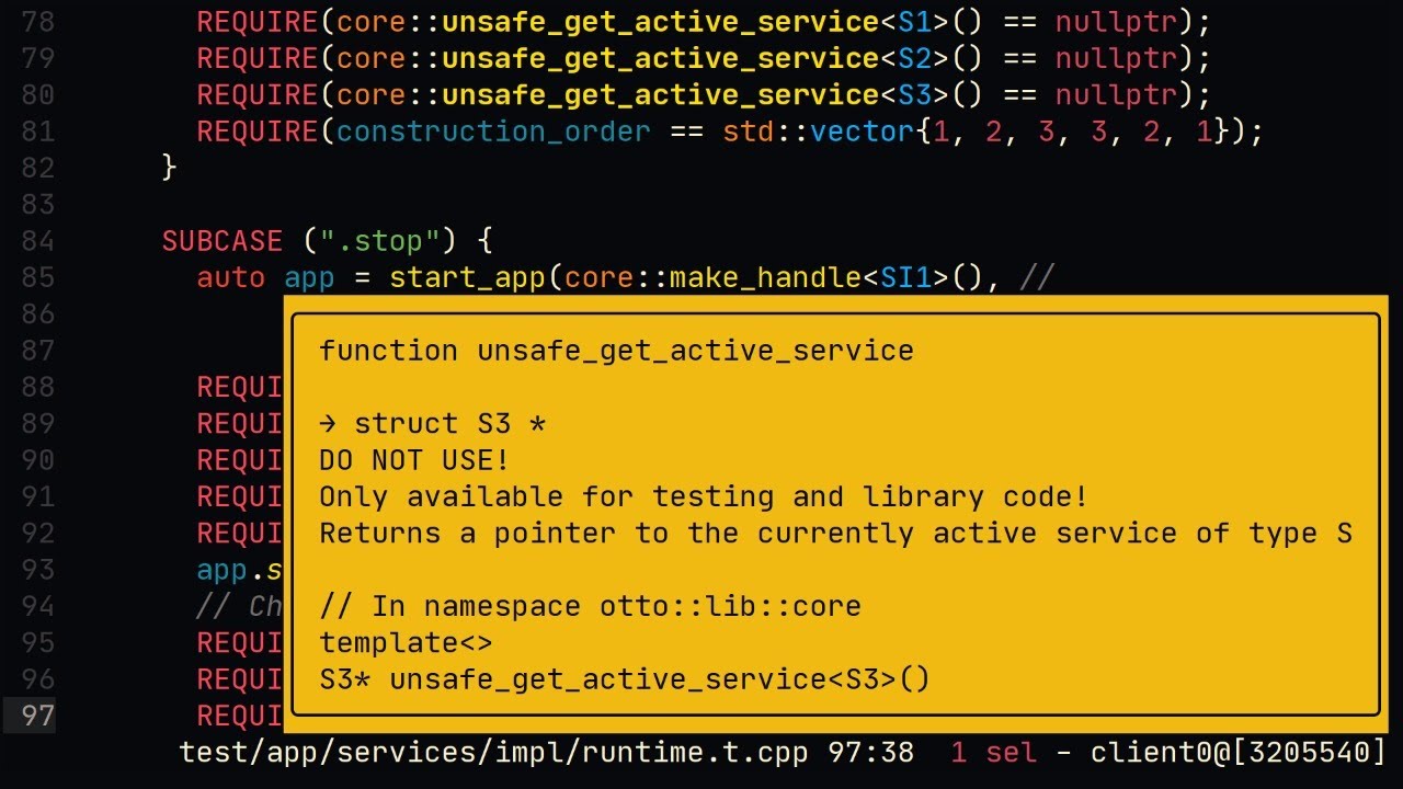 OTTO Live Code walkthrough / Documentation writing