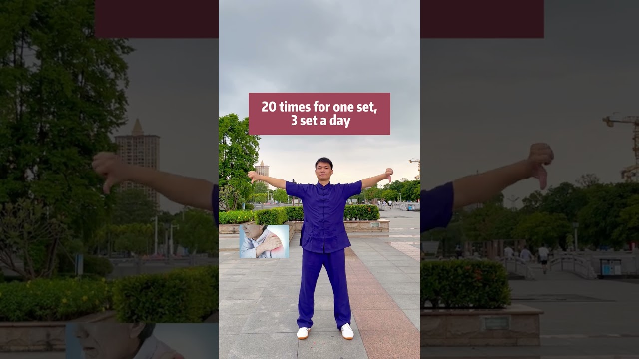 Daily exercise to relieve shoulder pain and stiffness. #shoulderpainrelief #shoulderpain #fitness