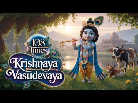 Krishnaya Vasudevaya 108 Times | Peaceful Chant for Inner Bliss & Divine Connection