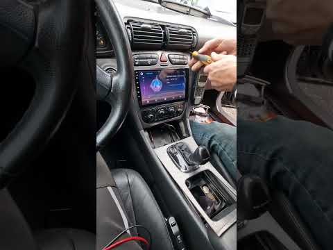 Android 11 9inch installation in mersedes benz c class 203,2002.