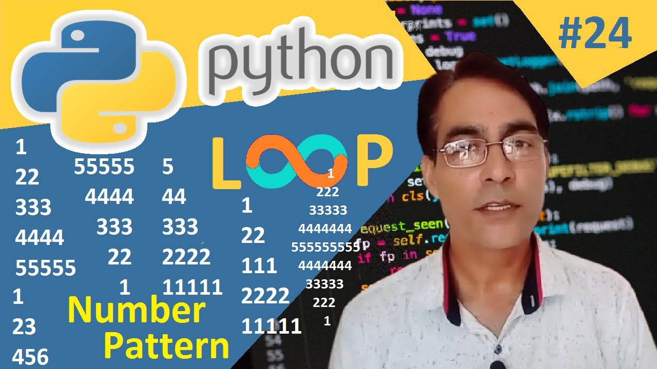 Pattern program in python | Solve any Number Pattern program in Python | Python tutorial lesson - 24