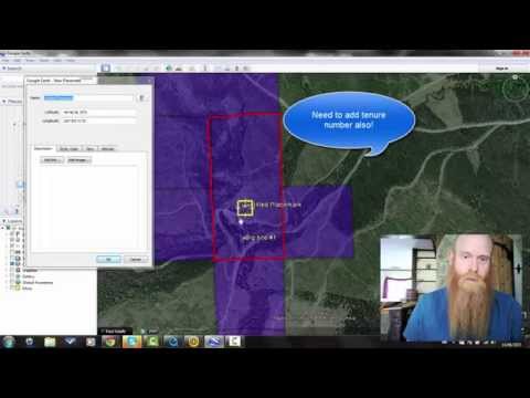 Notice of Work, NOW, Making maps with either MTO or Google Earth