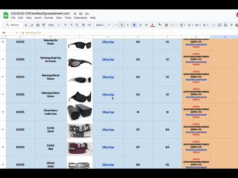 CNFans Spreadsheet May 2025 - 5000+ Resell Links #cnfansspreadsheet #cnfans #vendorlist