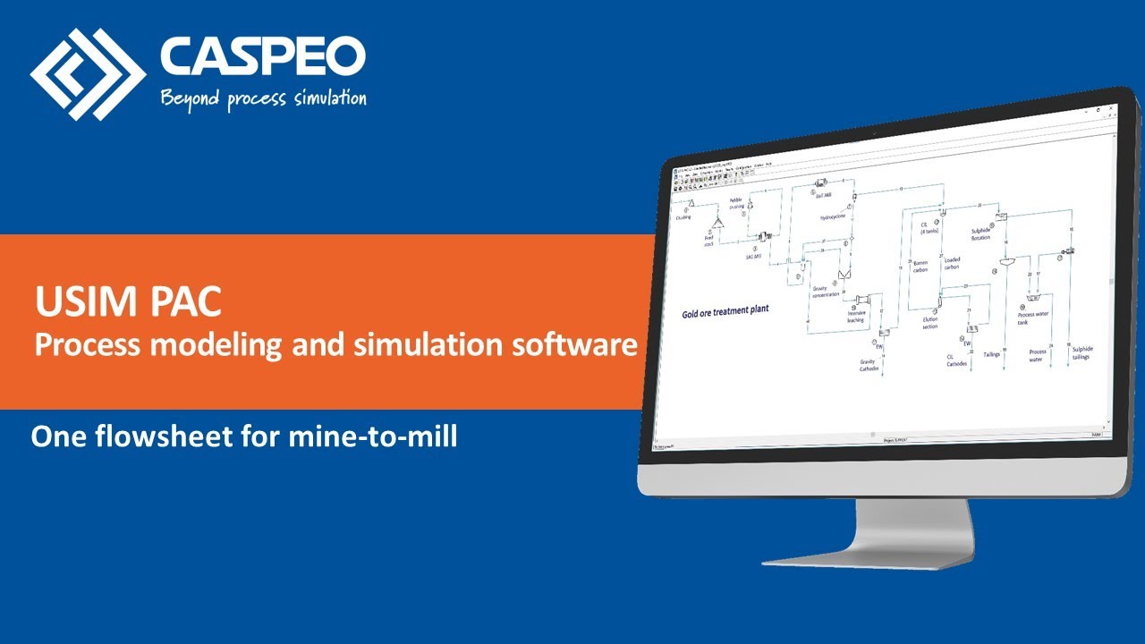 USIM PAC process simulation software for mining industry: one flowsheet for mine-to-mill