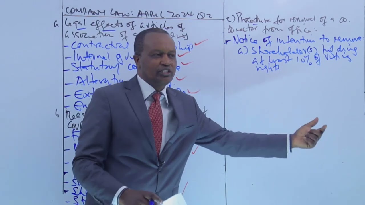 Procedure for Removal of a Company Director from Office