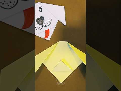 Make a Paper Dog easy #trending#viral#nessary#kids#origami#aapercraft#short#foryou#famous#art )