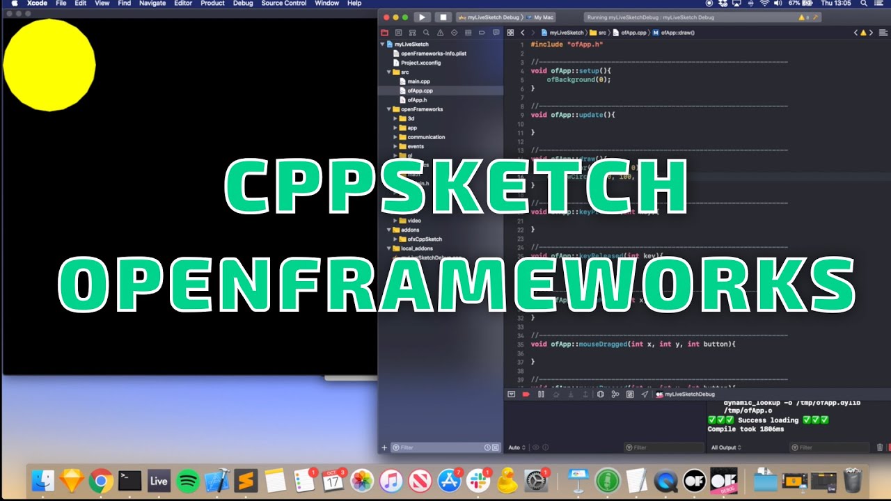 cppsketch with openFrameworks