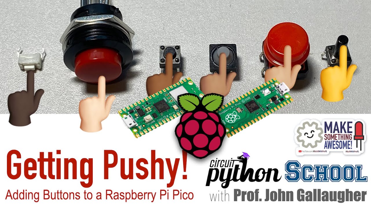 Adding a Button to a Raspberry Pi Pico (CircuitPython School)