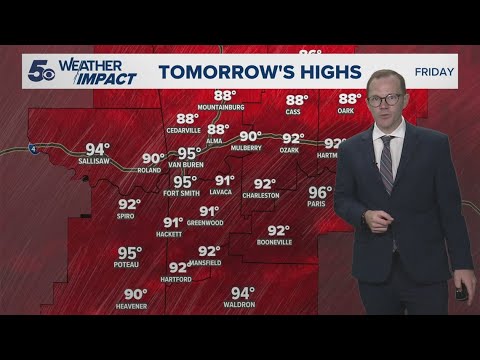 Latest Weather | 80s and 90s expected Friday
