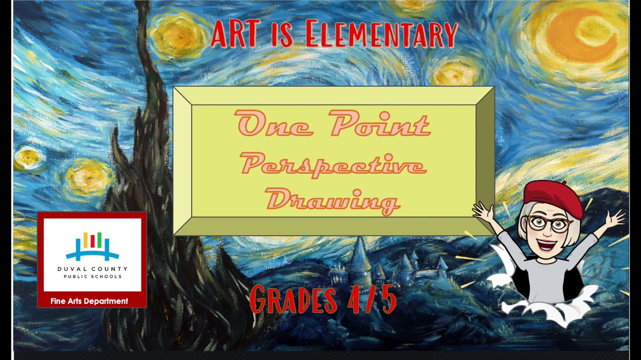 One Point Perspective Drawing, Grade 4-5