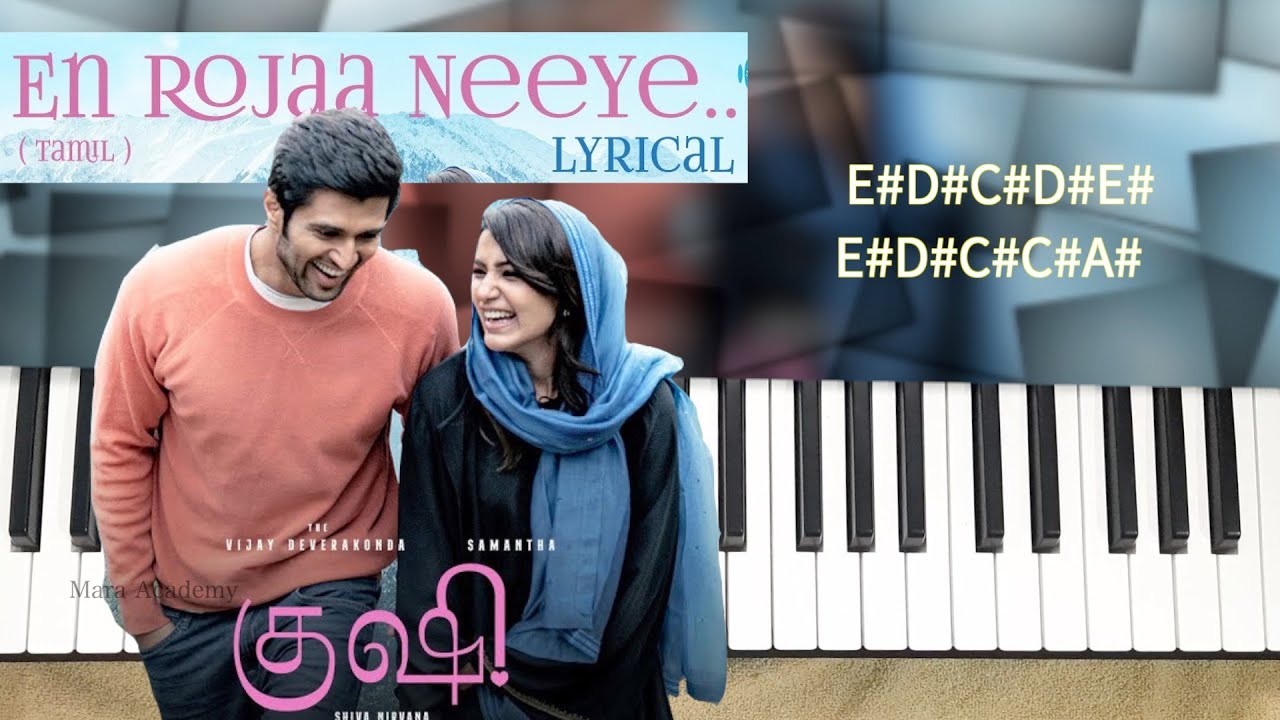 En Roja neeye piano notes #pianomusic #kushisong notes