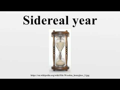 Sidereal year