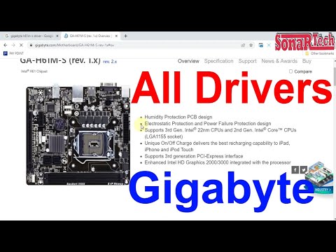 How to Download All Drivers for Windows XP /7 /Vista /8 /8.1/10 from Website Gigabyte GA-H61M-S