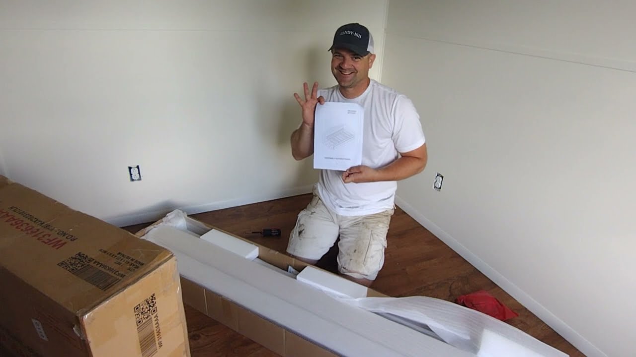 Assembling an Amazon Daybed w/ trundle for my daughter's room.