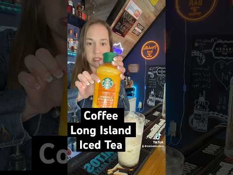 How to make a coffee Long Island Iced tea😍 #coffeelover #longislandlover #bartender