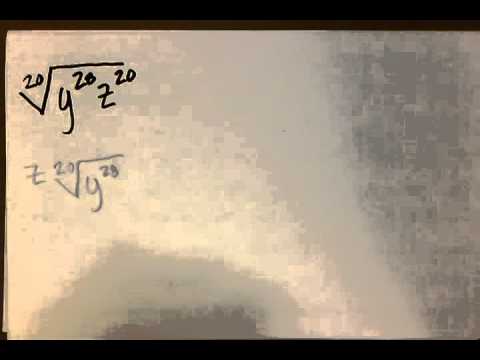 Math 96 - Radicals and Rational Exponents