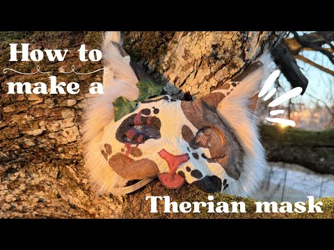 How to make a therian mask // Full step by step tutorial //