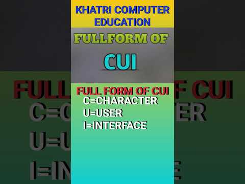 FULL FORM OF CUI 🖥️🖥️ #viral #computer #shorts