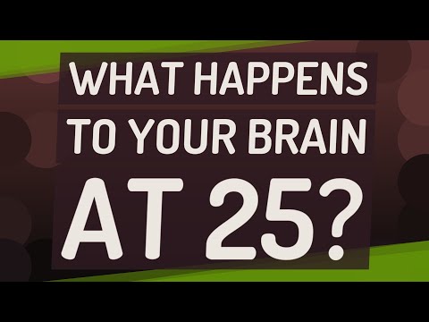 What happens to your brain at 25?