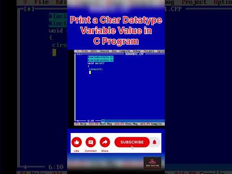 Print a char Data-Type Variable Value in C | Code Crafters | Basic Programs #shorts #ytshorts