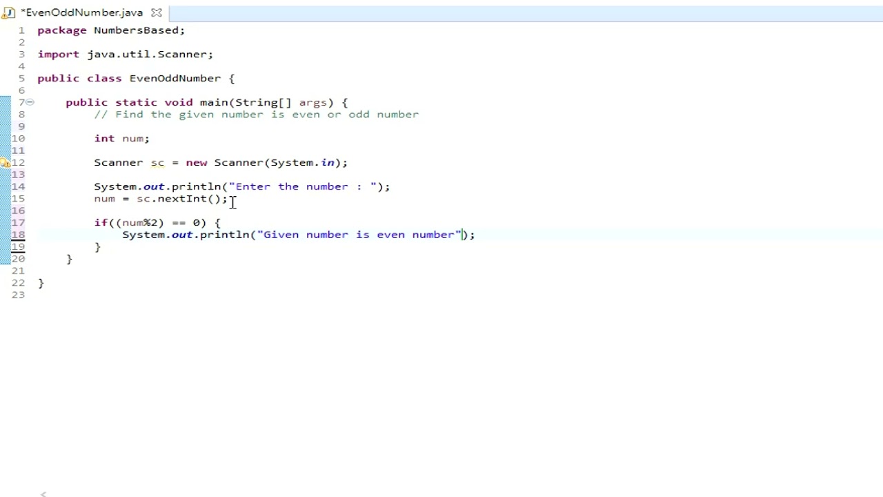 Find out given number is Even or Odd number in Java | Java basic Interview questions | Java beginner