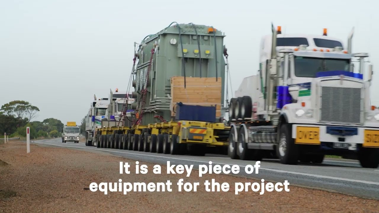 EnergyConnect - First Phase Shifting Transformer arrives