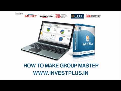 Make Account Group Master with Invest Plus Software (Tutorial)