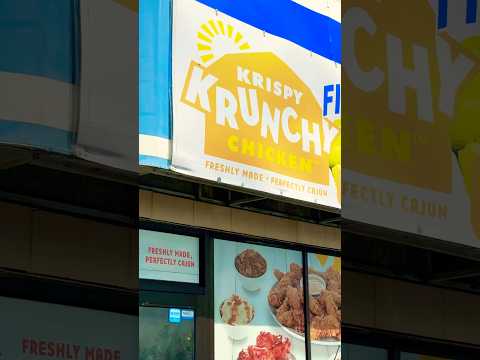 Krispy Krunchy Chicken 🍗 #foodshorts #foodreview #cajun #friedchicken #2025 #foodie