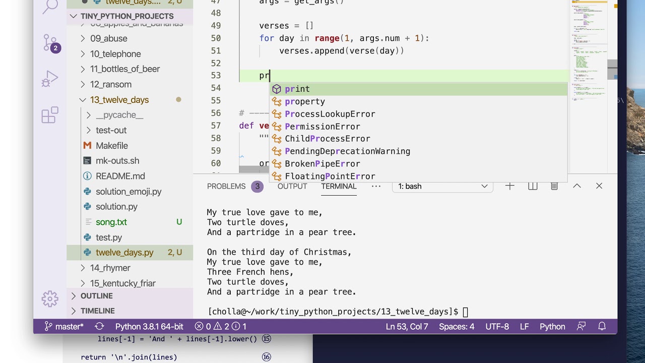Tiny Python Projects: Ch 13 Pt 6 (Solution Pt 2)