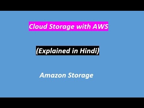 Amazon Web Services | AWS Cloud Storage Tutorial (Explained in Hindi)
