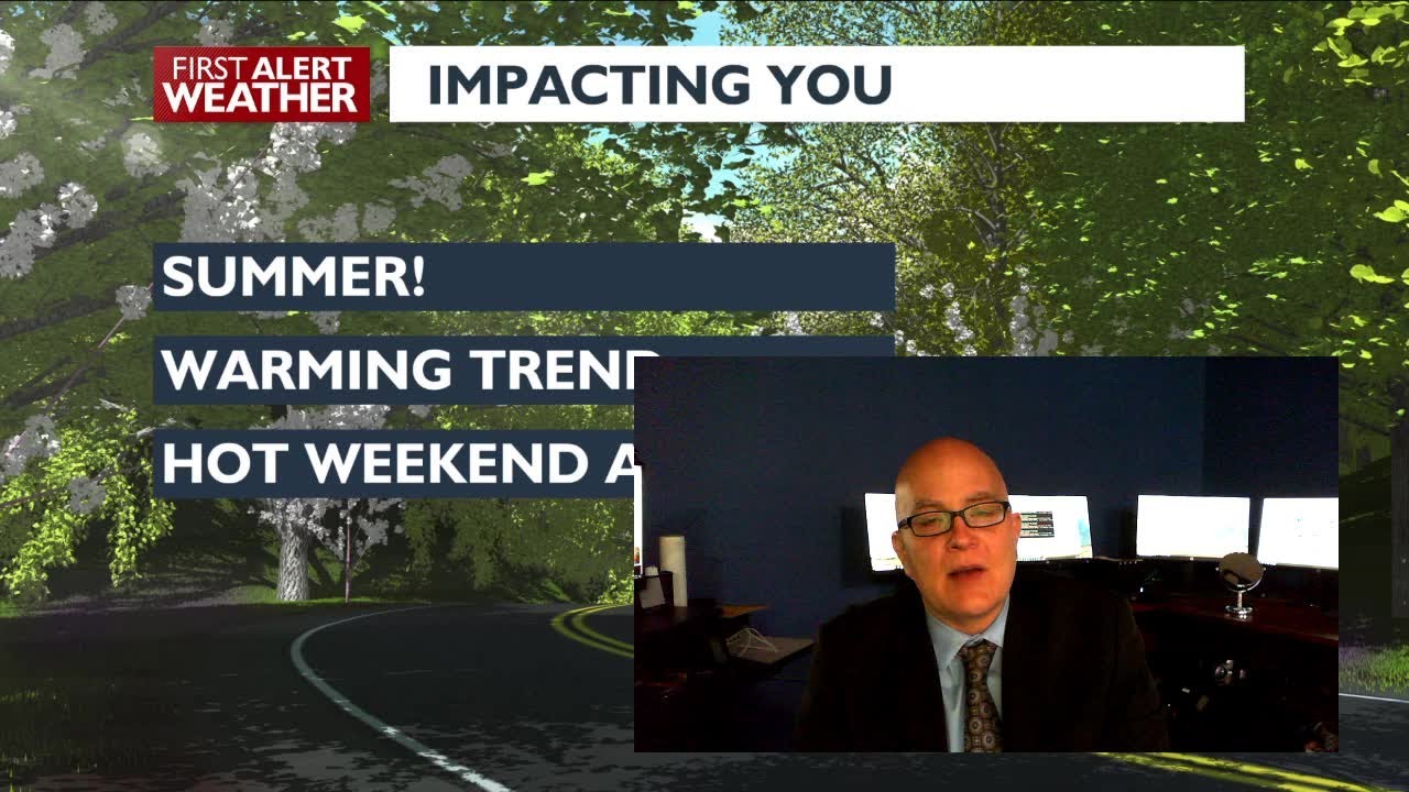 First Alert Forecast - Welcome to Summer with warmer and nicer conditions for your Wednesday, with a