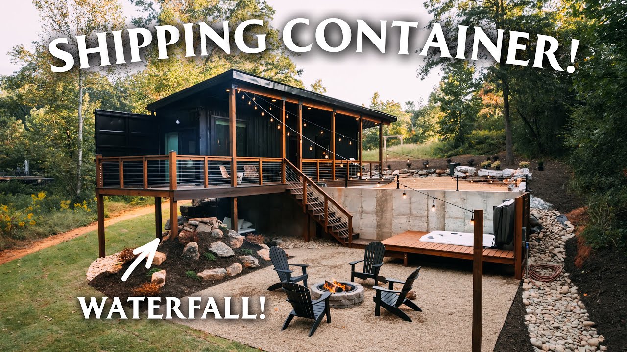 40-Ft Shipping Container Became a Magnificent Retreat, Has a Hanging ...