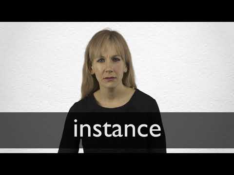 INSTANCE definition in American English | Collins English Dictionary