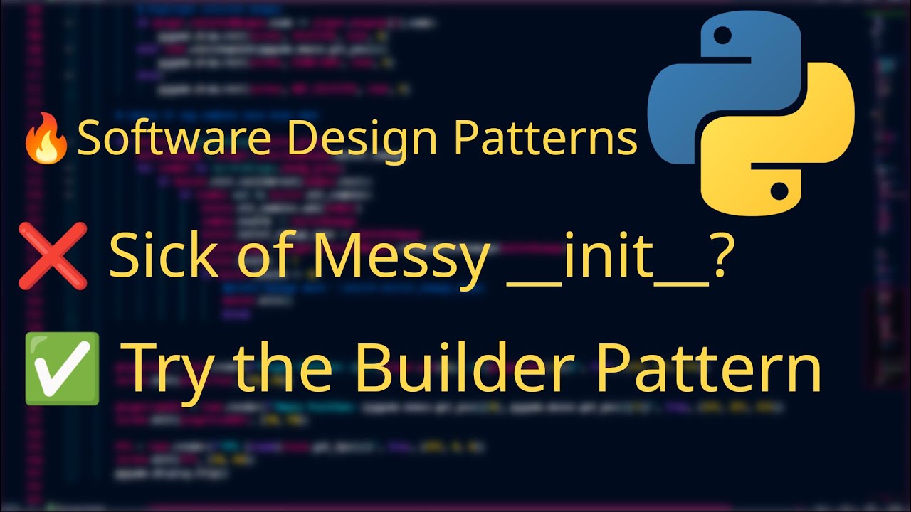🧱 Builder Pattern in Python – Clean Code for Complex Objects (UPDATED) 🔨🐍