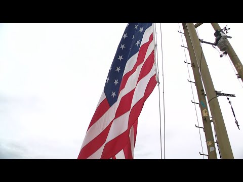 Space Needle flag raising to commemorate 23rd anniversary of 9/11