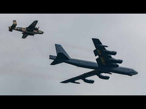 Bomber Heritage Flight | B-52 & B-25, Barksdale Airshow 2025