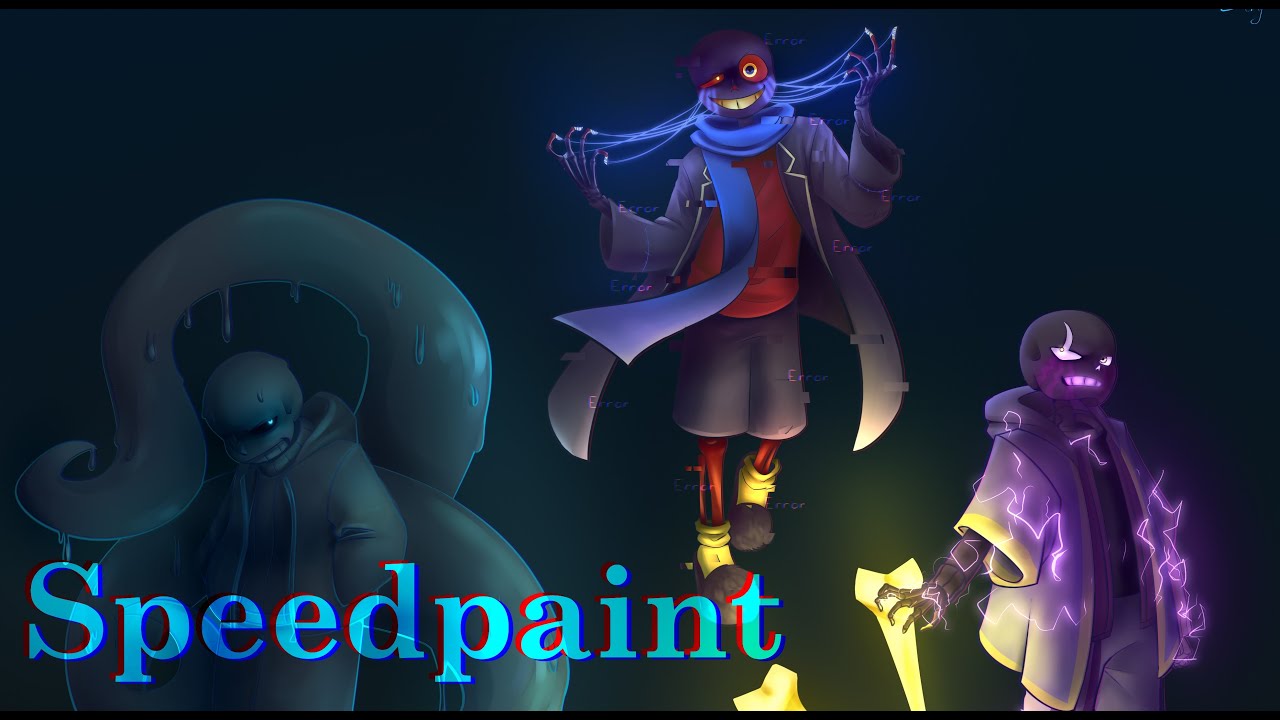Speedpaint/Undertale(ErrorSans/NigtmareSans/ChaosSans)