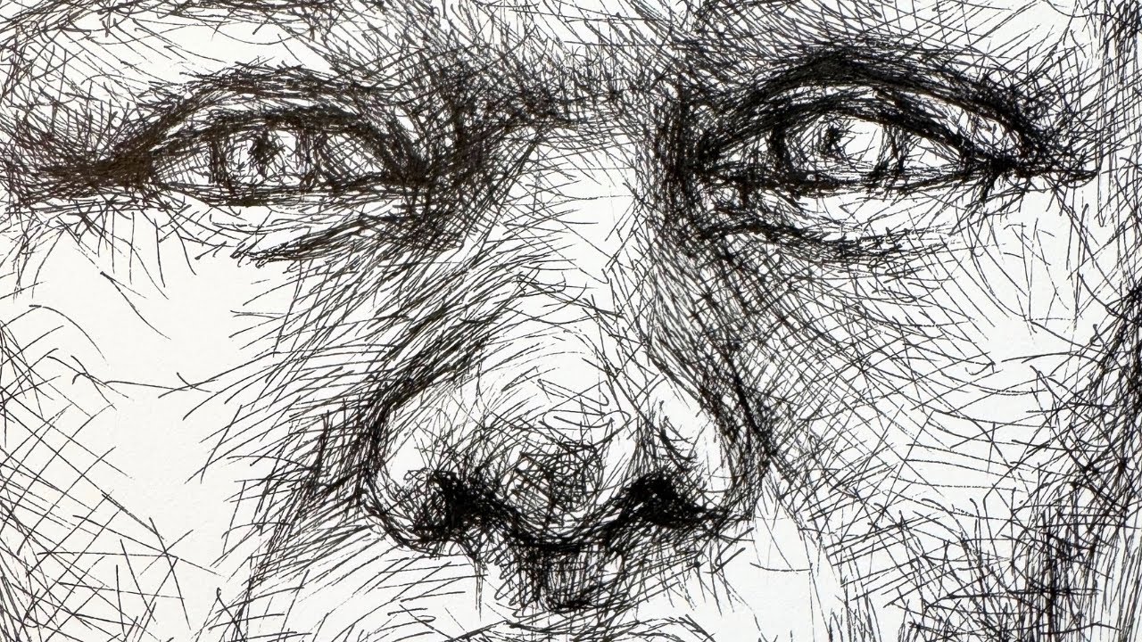 Learn How To Draw Any Face You Want In Pen and Ink