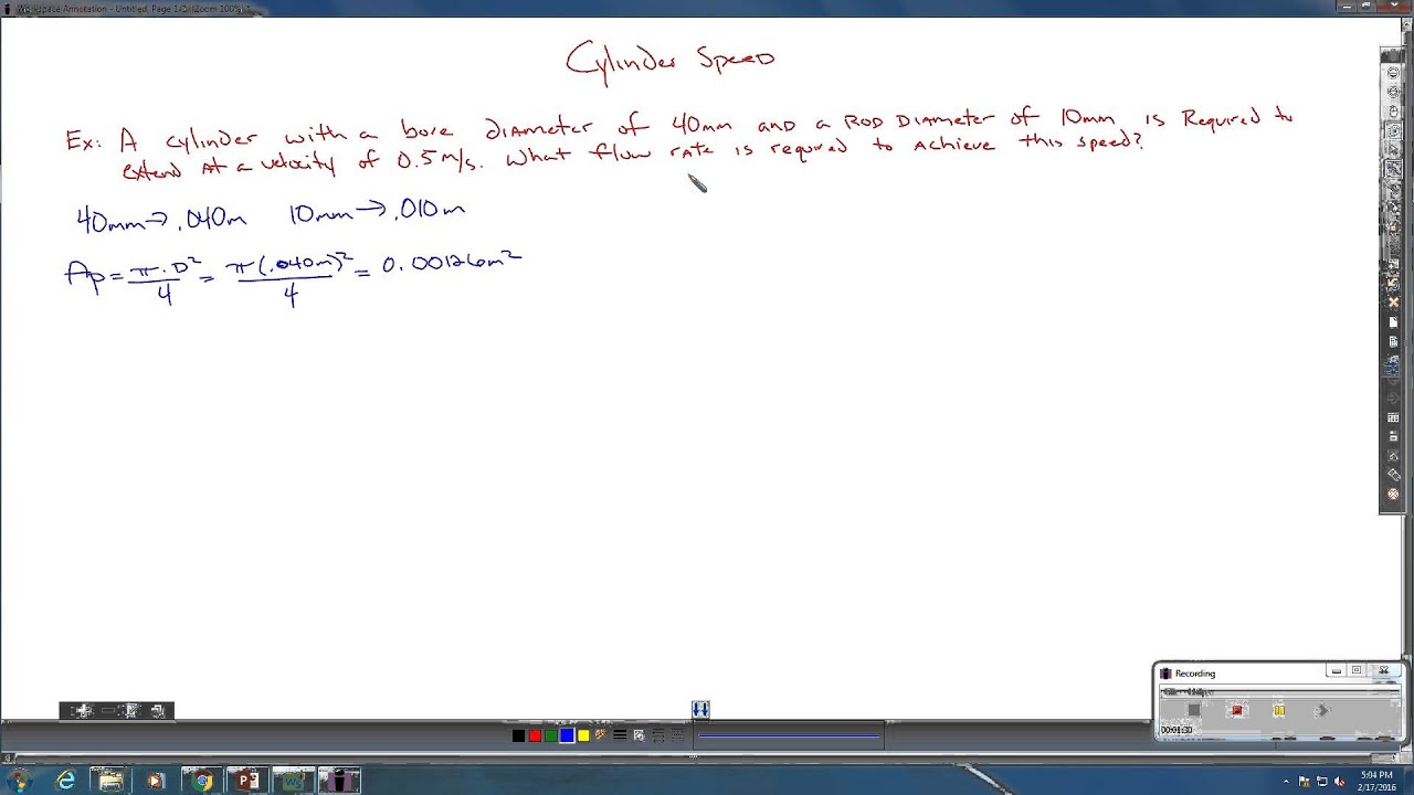 Cylinder Speed