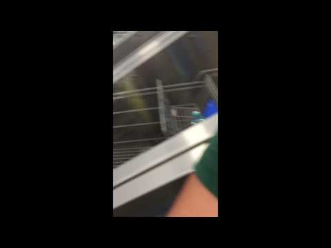 Walmart trolley escalator