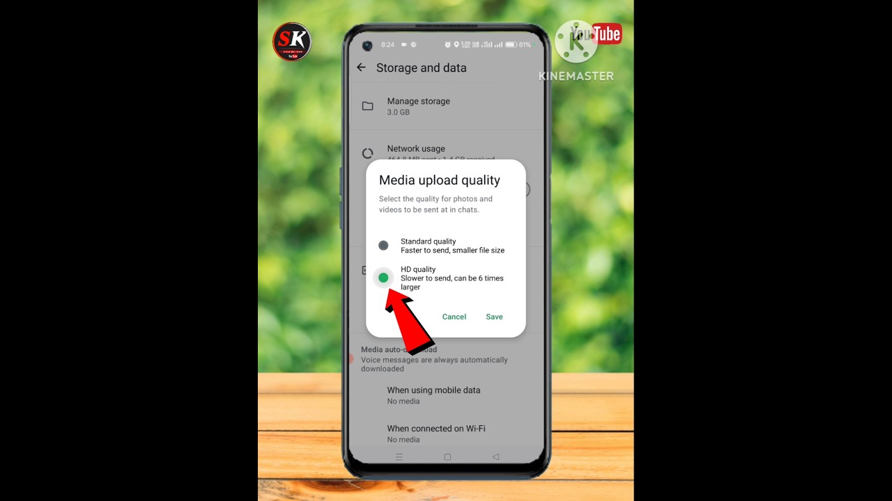 How to upload/send hd photos onwhatsapp #shorts