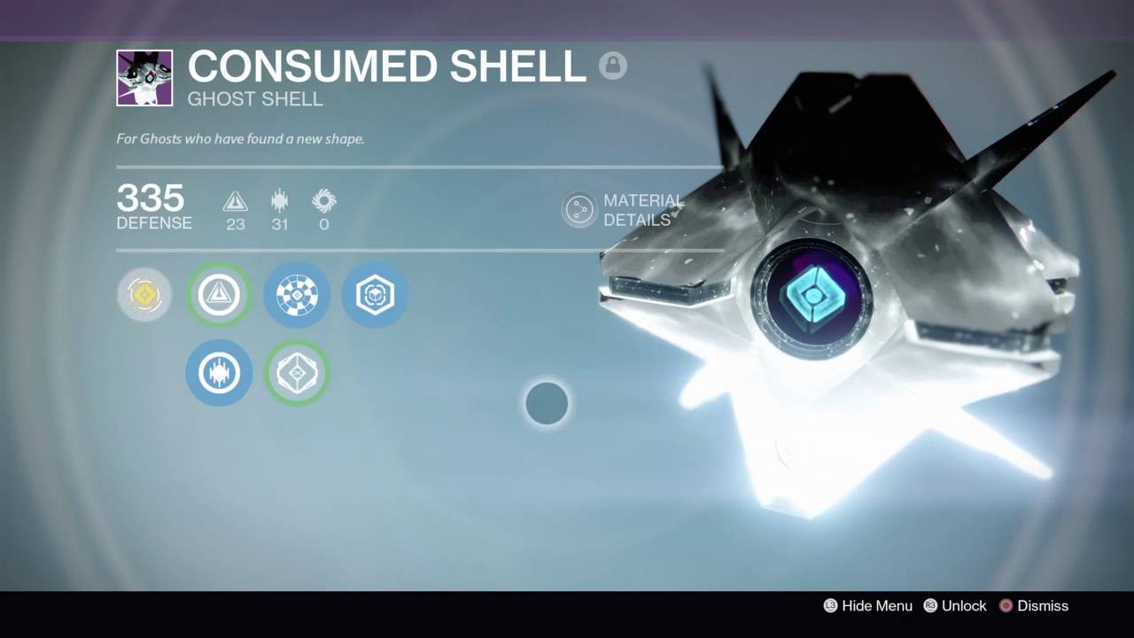 Destiny: The Consumed Ghost Shell 