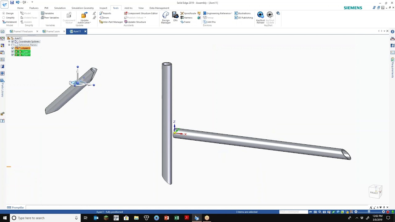Smoother Frame Tip in Solid Edge Using Ruled Surface
