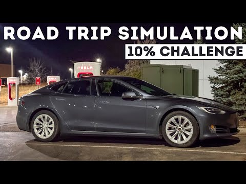 High Mileage 2019 Tesla Model S Takes On The Road Trip Simulation 10% Challenge